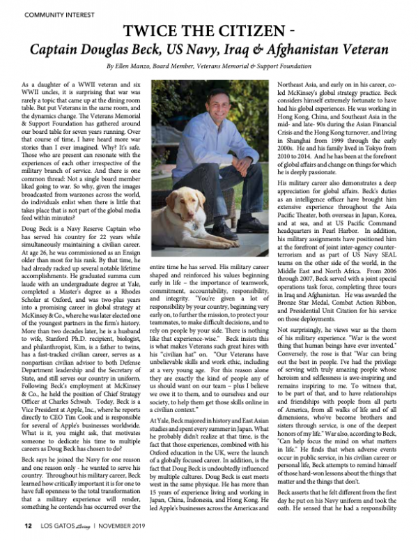 TWICE THE CITIZEN - Captain Douglas Beck